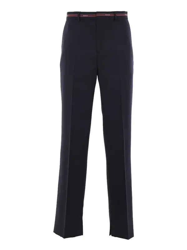 Gucci Tailored Trousers - Blue+red