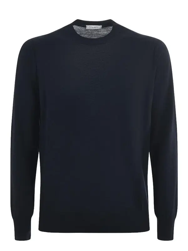 PAOLO PECORA Virgin Wool Sweater - Blue
