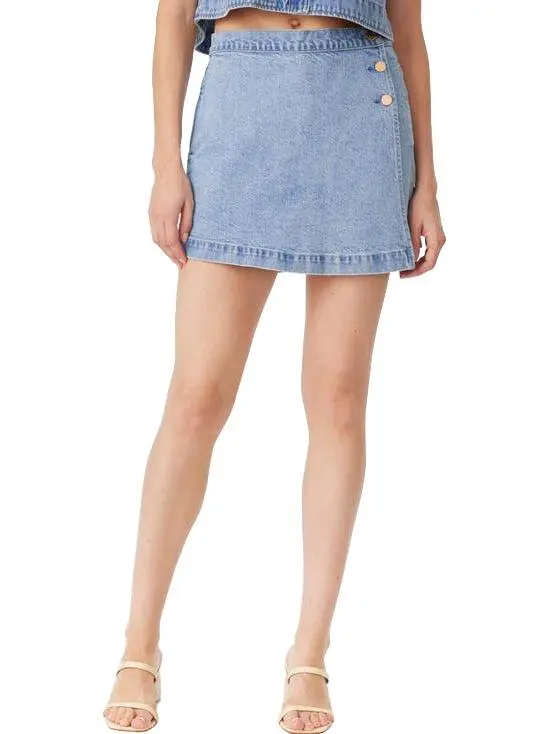 Habitual Denim Skort - Splash