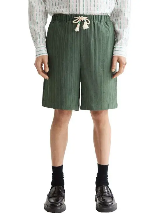 Scotch & Soda Striped Drawstring Shorts - Thyme