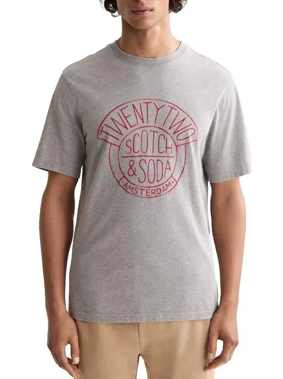Scotch & Soda Graphic T-shirt - Grey