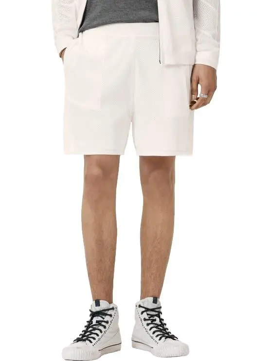 John Varvatos Marvin Mesh Sweater Shorts - White