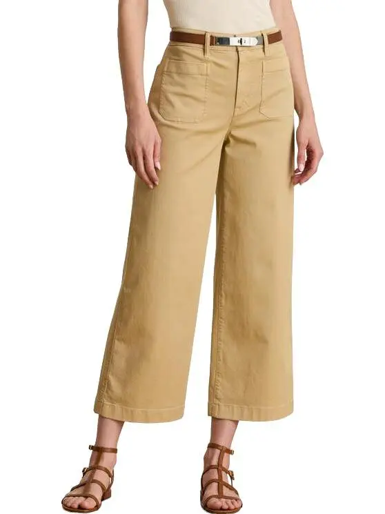 Ralph Lauren Stretch Cotton Twill Crop Pants - Birch Tan