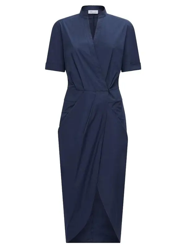 CALLAS MILANO Bali Wrap Shirtdress - Blue