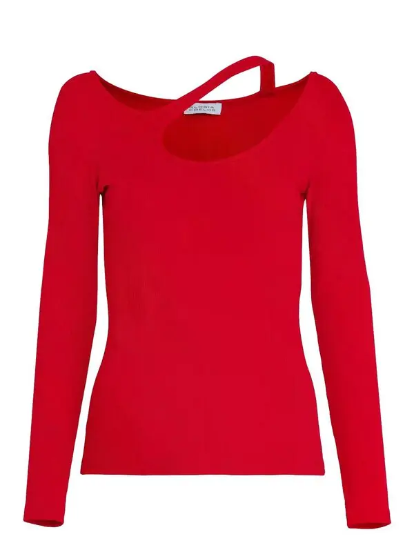 GLORIA COELHO Long Sleeve Top - Red