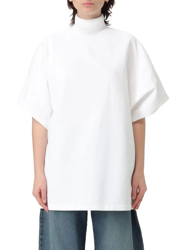Alaïa Mock Neck Top - White