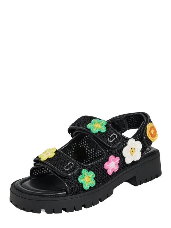 Marc Jacobs The J Marc Strap Sport Sandals - Black Multi