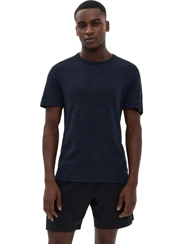 Reigning Champ 1x1 Slub Slim T-shirt - Navy