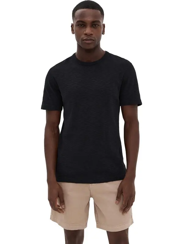 Reigning Champ 1x1 Slub Slim T-shirt - Black