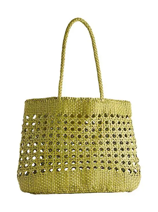 Dragon Diffusion Eclipse Leather Tote Bag - Bamboo Green