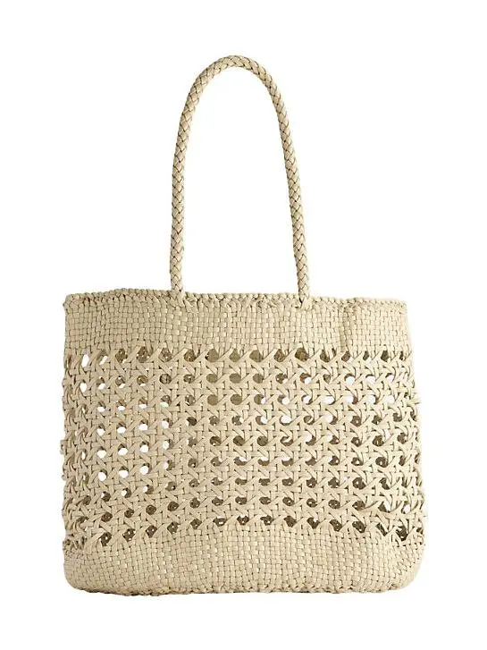 Dragon Diffusion Eclipse Leather Tote Bag - Pearl