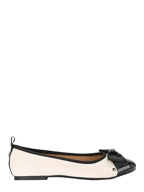 Kurt Geiger Megan Bow-embellished Ballet Flats - Bone