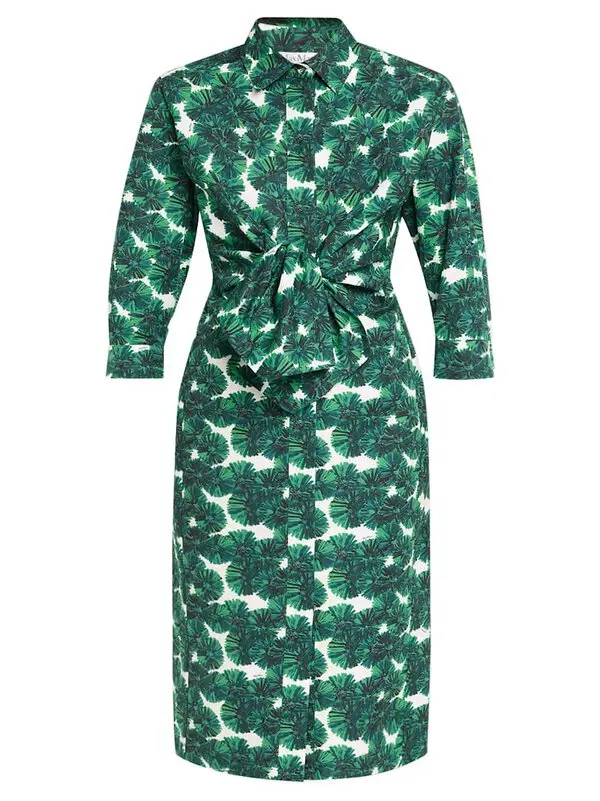 Max Mara Maremma Floral Midi Shirtdress - Grnpat