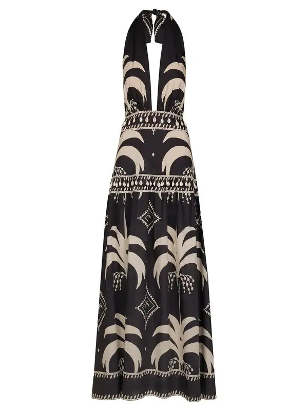 Johanna Ortiz Latin Rhythms Printed Maxi Dress - Black,white