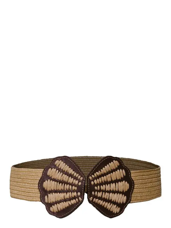 Johanna Ortiz Boho Seashells Belt - Brown