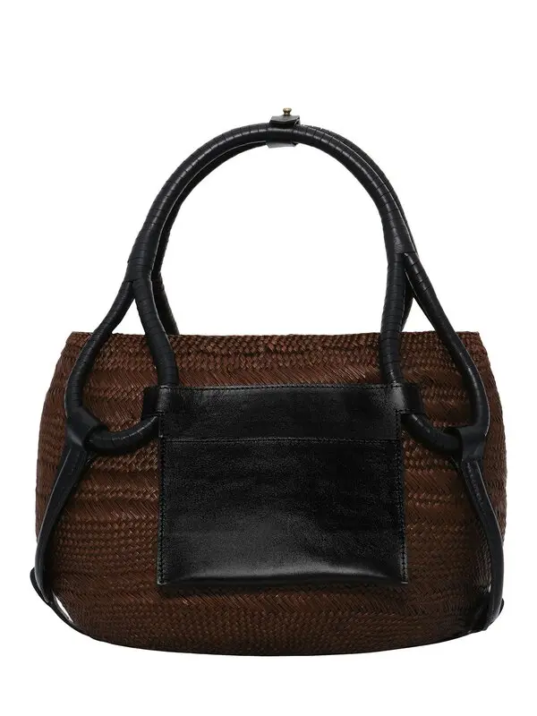 Johanna Ortiz Add Some Power Palm Tote Bag - Black