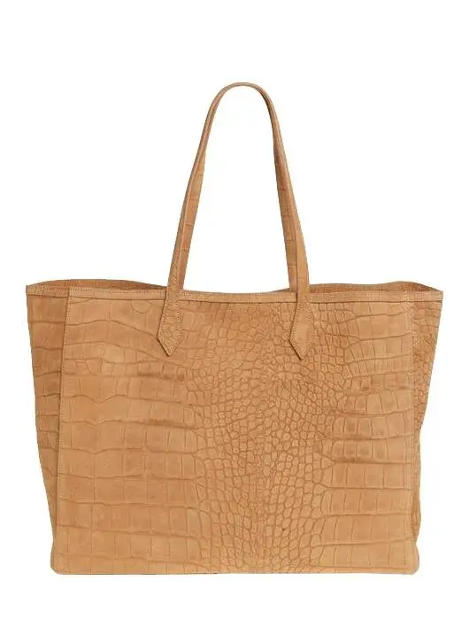 REFORMATION Sofia Tote - Sienna Embossed Suede