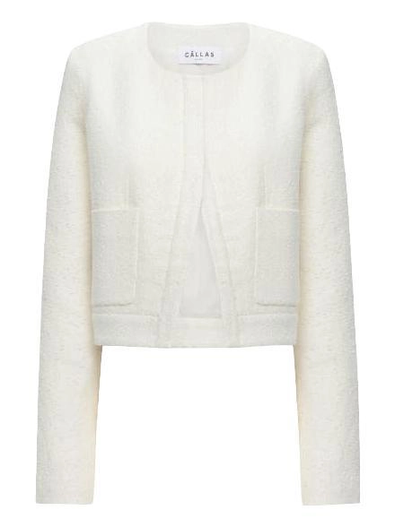 CALLAS MILANO Alba Cardigan Jacket - White
