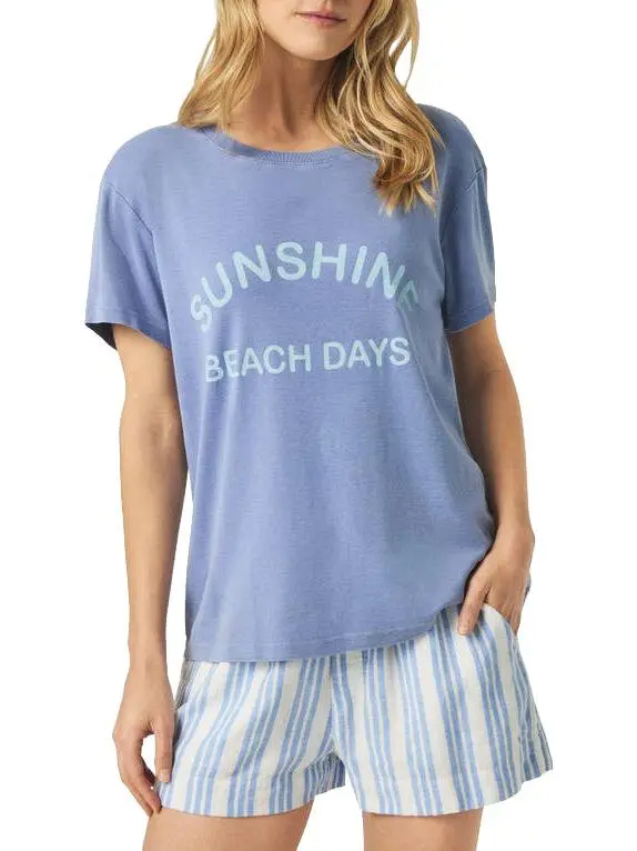 Splendid Cotton-blend Graphic T-shirt - Sunshine Beach