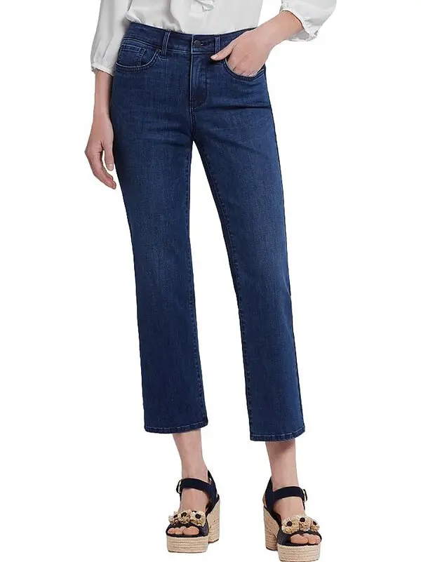 NYDJ Marilyn Straight Ankle Jeans - Ibiza Blue