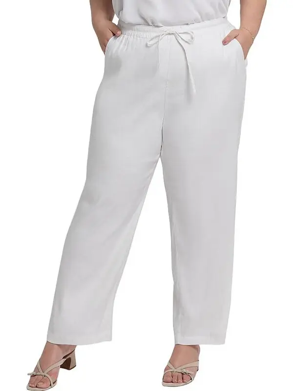 NYDJ Relaxed Drawstring Pants - White