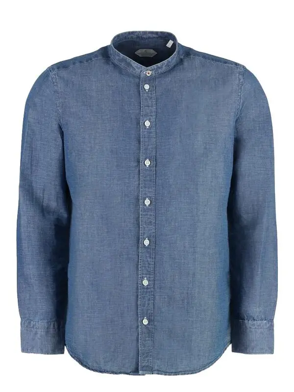 BASTONCINO Cotton Shirt - Navy