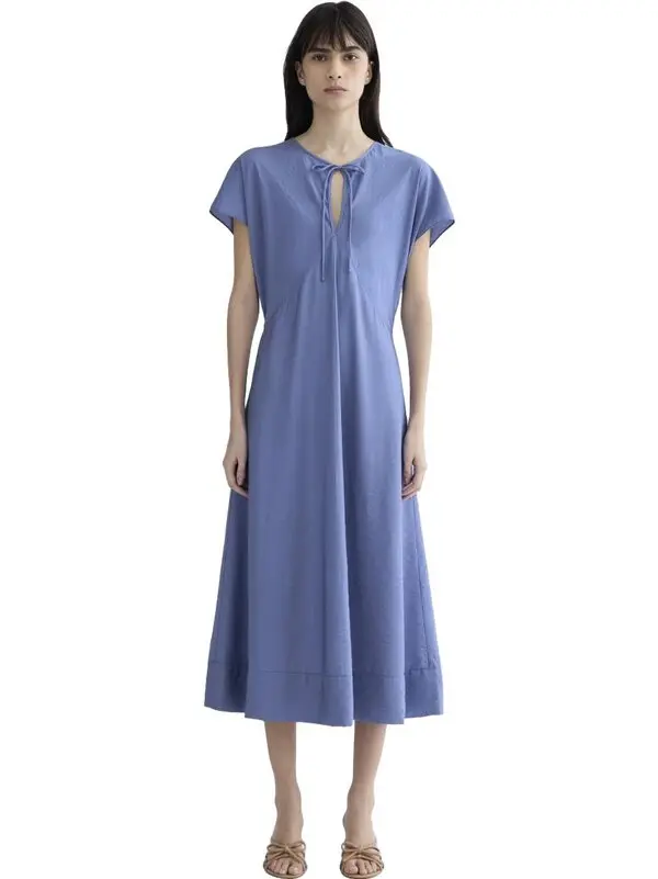 Everlane Keyhole Midi Dress - Blue Dusk