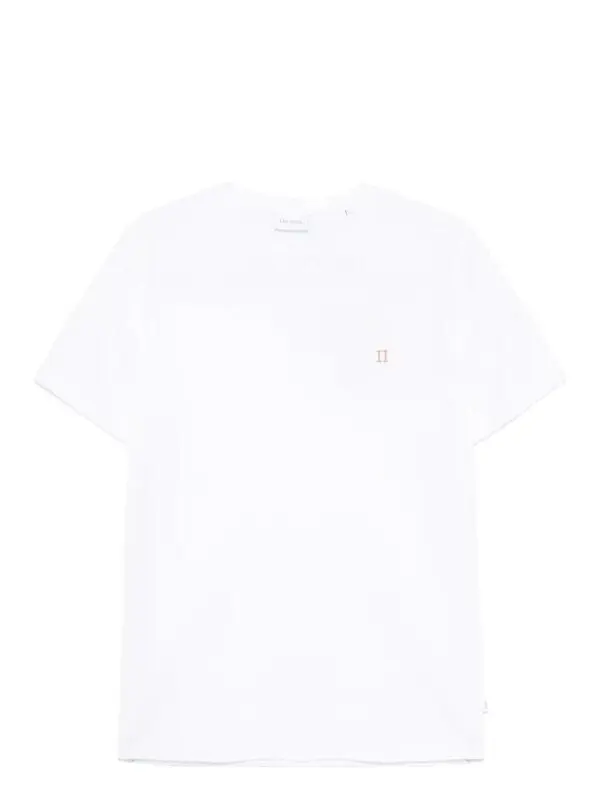 LES DEUX Logo-embroidered T-shirt - White