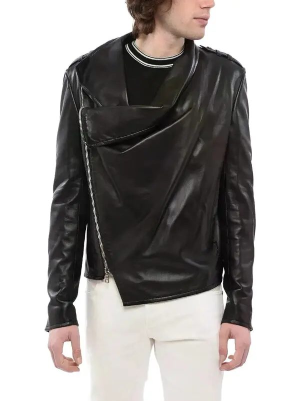 Balmain Draped Jacket - Black