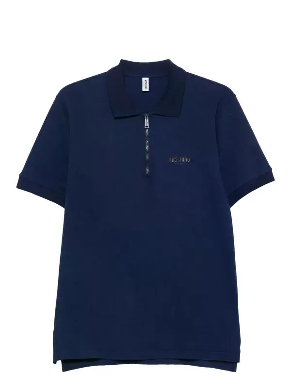 Moschino Logo-print Polo Shirt - Blue