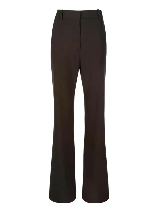 Valentino Garavani High-waisted Flared Trousers - Brown