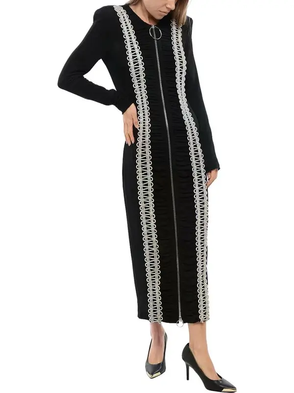 Balmain Crystal-embellished Midi Dress - Black