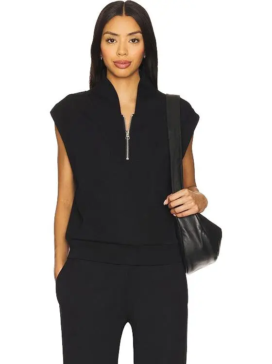 Varley Loretta Half Zip Vest - Black