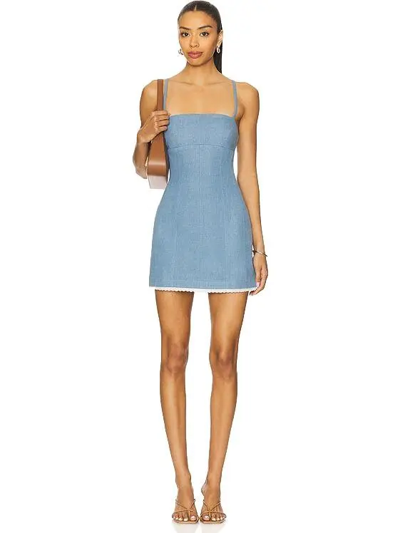 LOVERS AND FRIENDS Charlette Mini Dress - Light Indigo