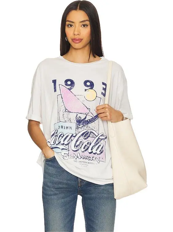 THE LAUNDRY ROOM St Maarten Coke Oversized Tee - Bone