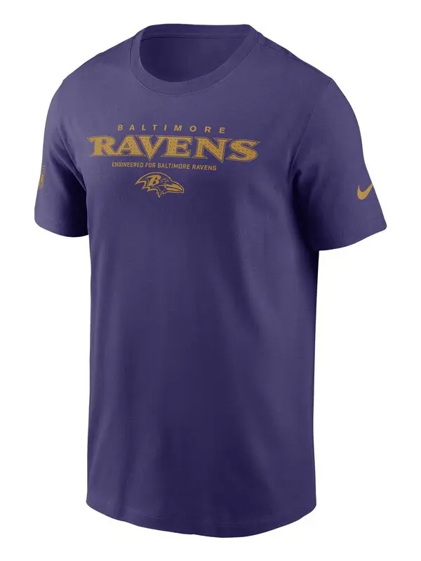 Nike Baltimore Ravens Sideline Team Issue Dri-fit Nfl T-shirt - Purple