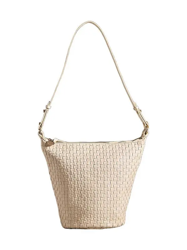 Clare V. Petite Jeanne Bucket Bag - Cream