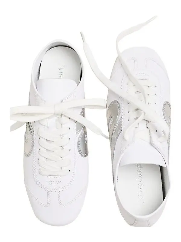 Jeffrey Campbell Aleta Sneakers - White Metallic