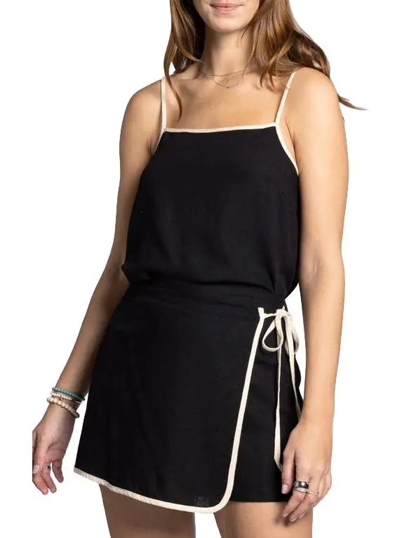 THREAD & SUPPLY Contrast Trim Arcadia Camisole - Black