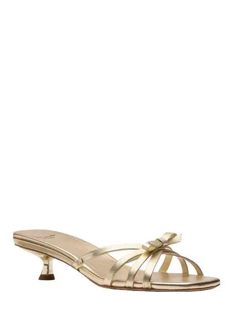 Kate Spade New York Carolina Kitten Heel Slide Sandal - Light Gold
