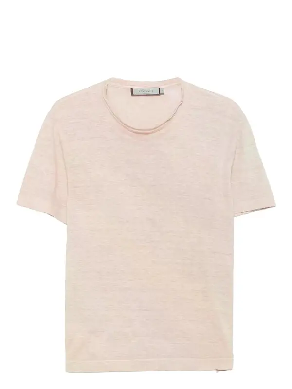 Canali Linen T-shirt - Neutrals