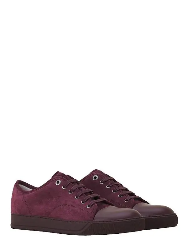 LANVIN Dbb1 Leather And Suede Sneakers - Bacchus