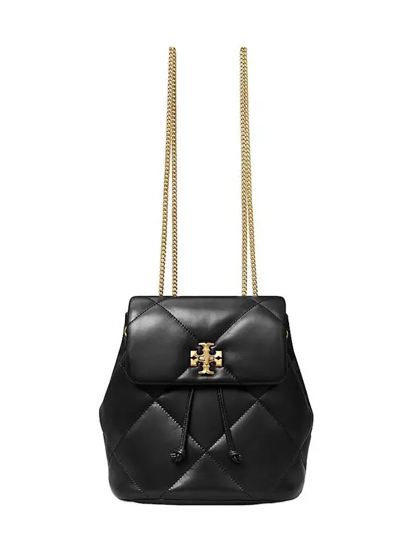 Tory Burch Mini Kira Diamond Quilt Backpack - Black