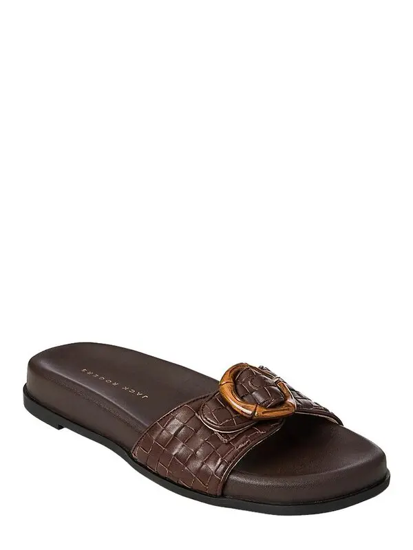 Jack Rogers Essex Slide Sandals - Hot Fudge