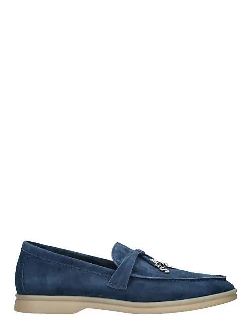 Steve Madden Portland Suede Loafers - Navy
