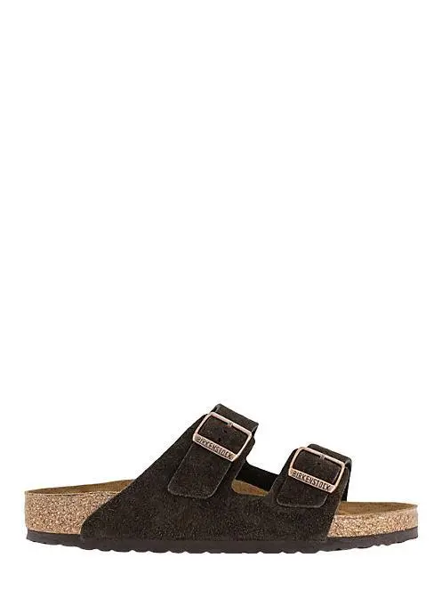 BIRKENSTOCK Arizona Leather Sandals - Suede Mocca