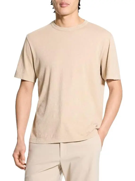 Theory Washed Pima Cotton T-shirt - Chino