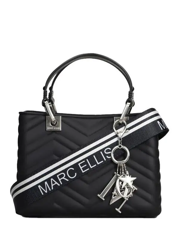 MARC ELLIS Flat Krissy M Wave Shoulder Bag - Black