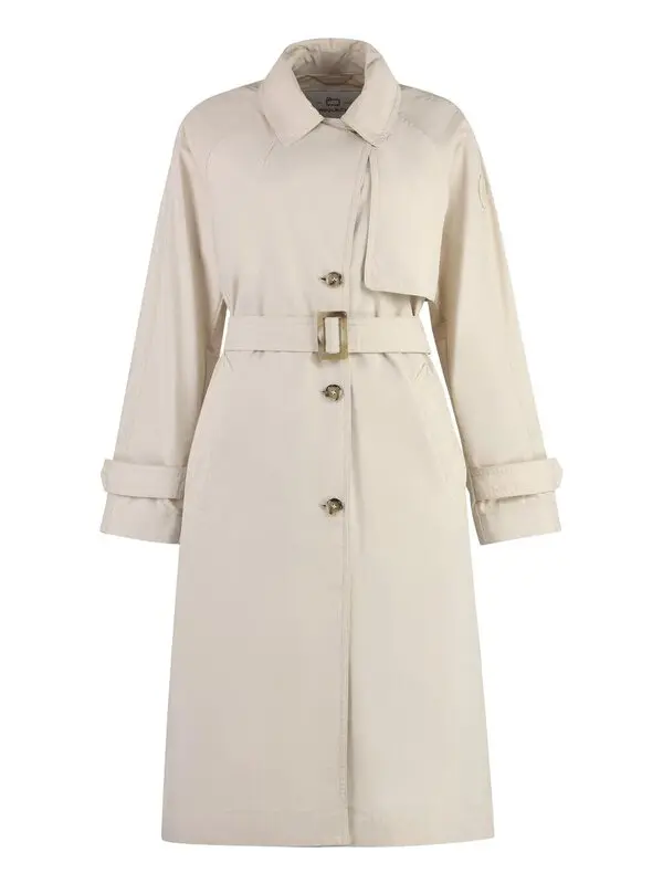 Woolrich Techno Fabric Trench Coat - Beige