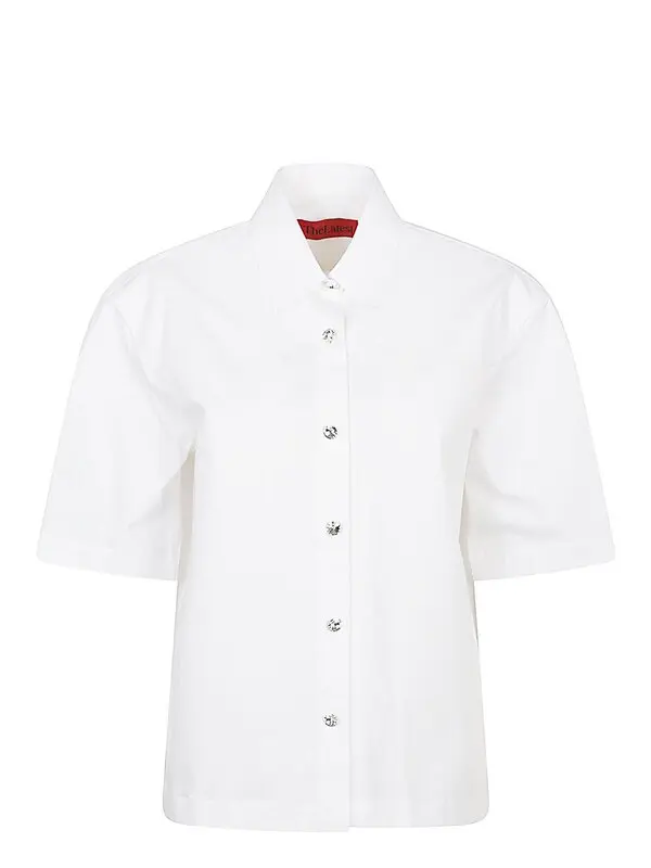 THE LATEST Cotton Button Up Shirt - White